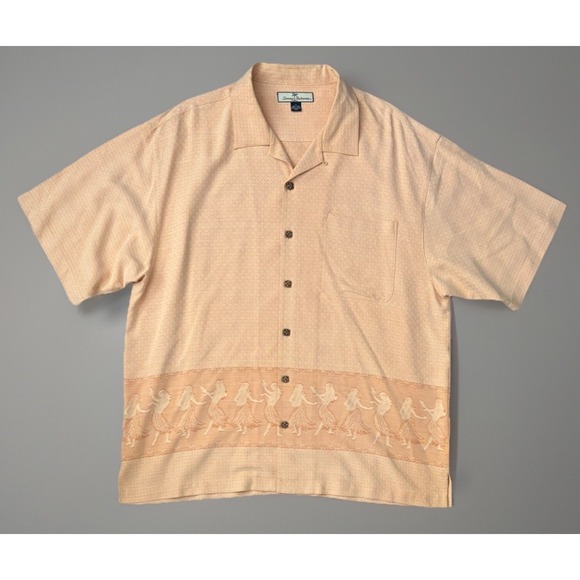 Tommy Bahama | Shirts | Tommy Bahama Vintage Hawaiian Shirt Silk Wood ...